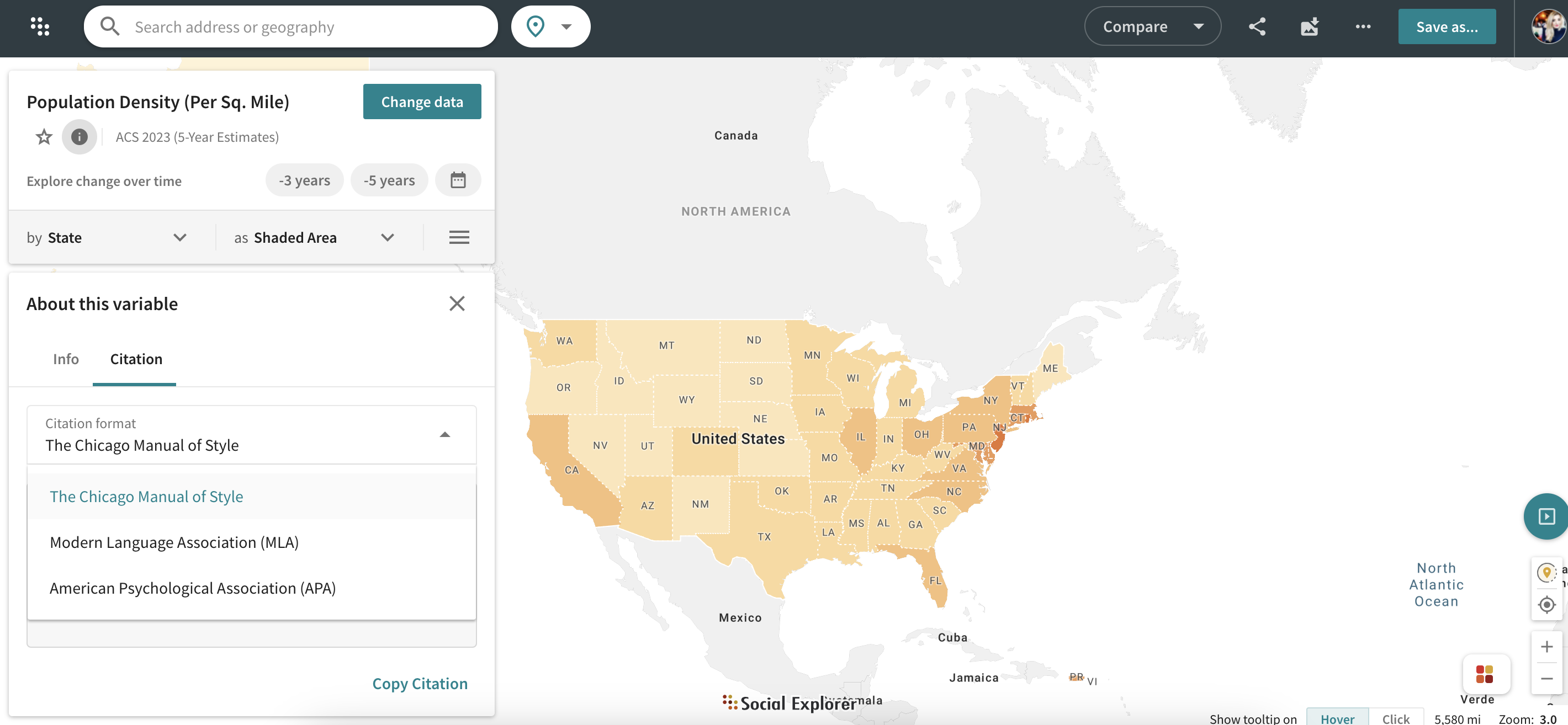 How to cite Social Explorer Maps – Social Explorer