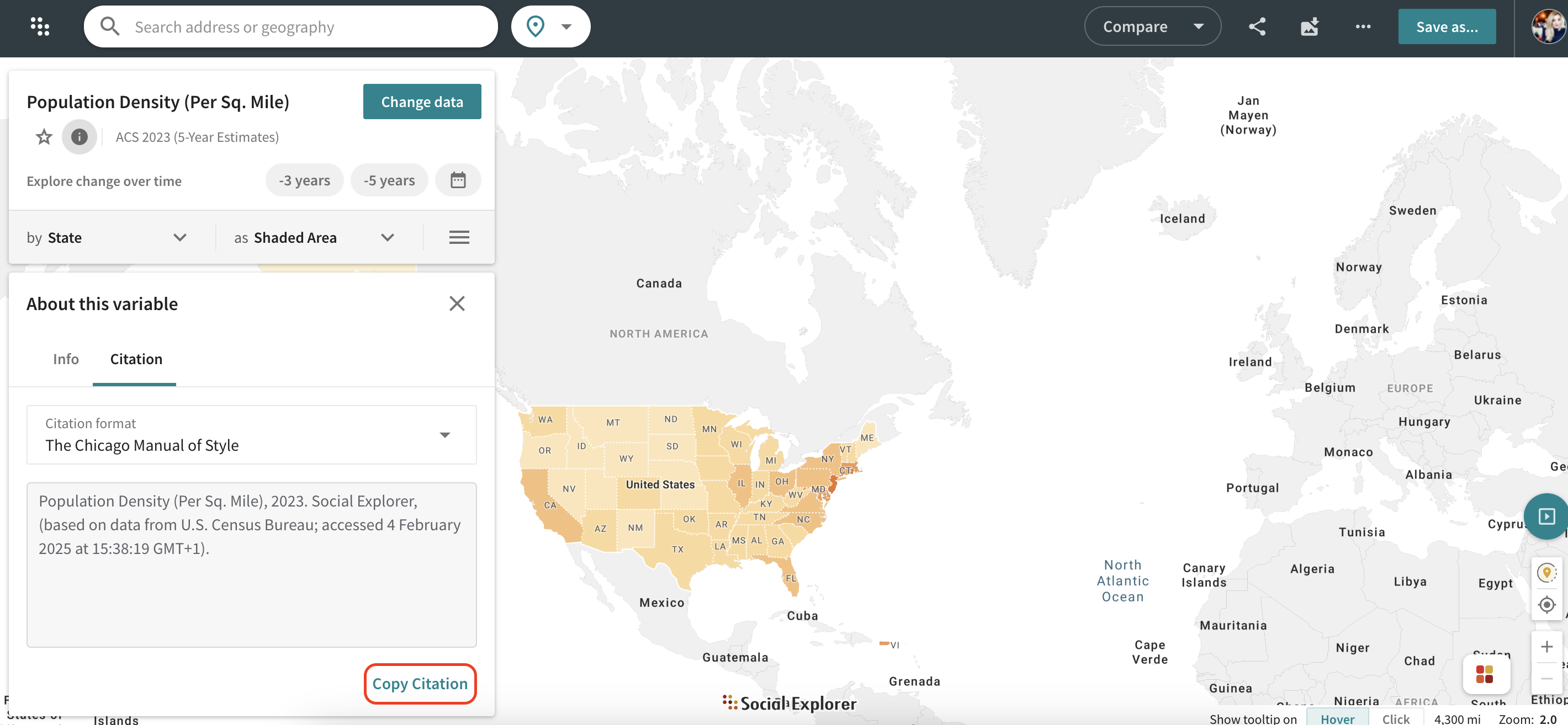 How to cite Social Explorer Maps – Social Explorer