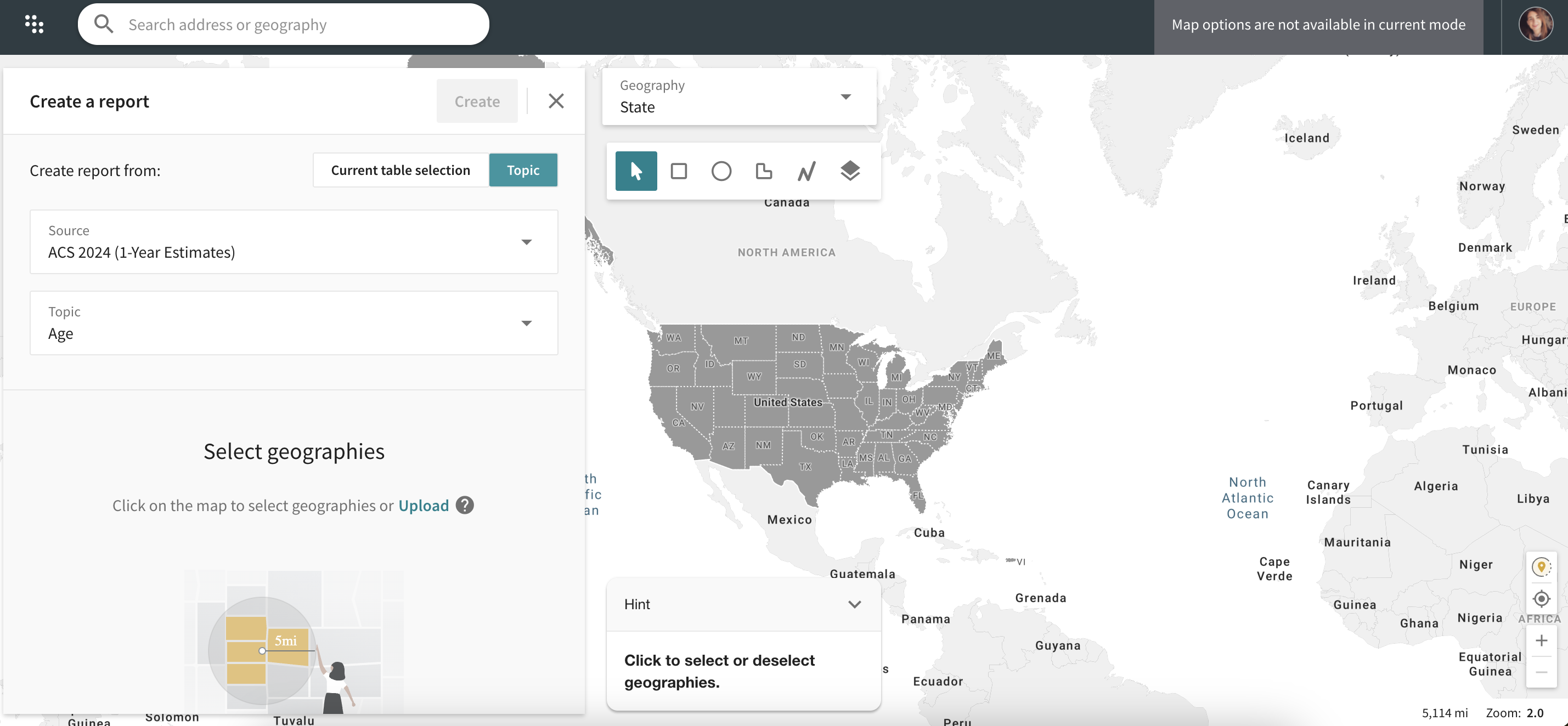 Using Templates in Maps – Social Explorer